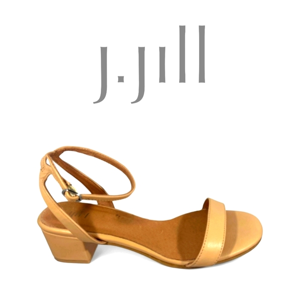 J. Jill | Shoes | New Jjill Ariane Blockheel Leather Sandals Womens 8m ...